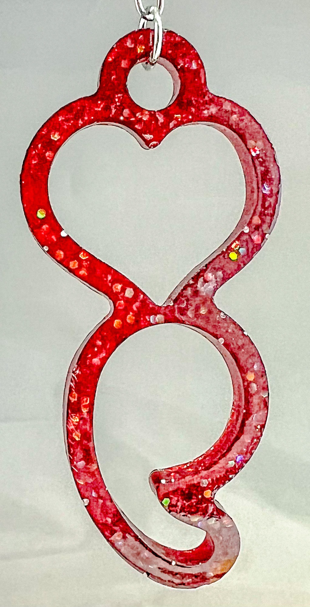 RED HEART-SEMICOLON KEYCHAIN - Graceful Camel